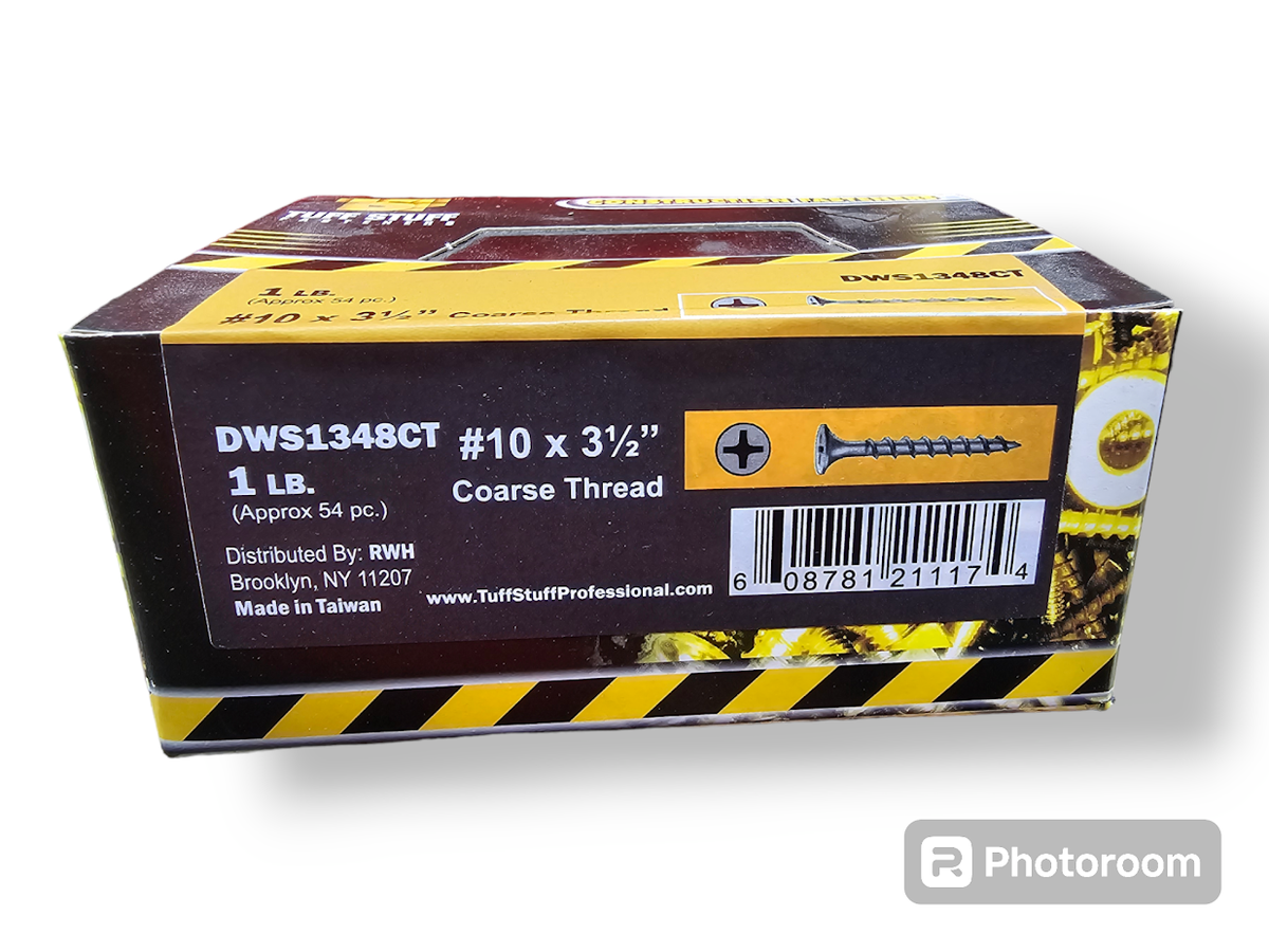 3-1/2" Coarse Thread Drywall Screws 1LB Box