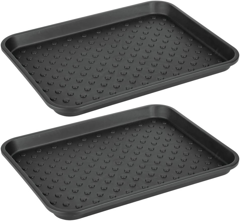 Under Sink Tray Black 2PK Inter Design