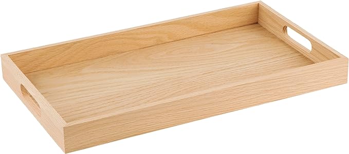 Oak Wood Serving Tray 8.1/4x14.5'' Hammont – Table Top USA