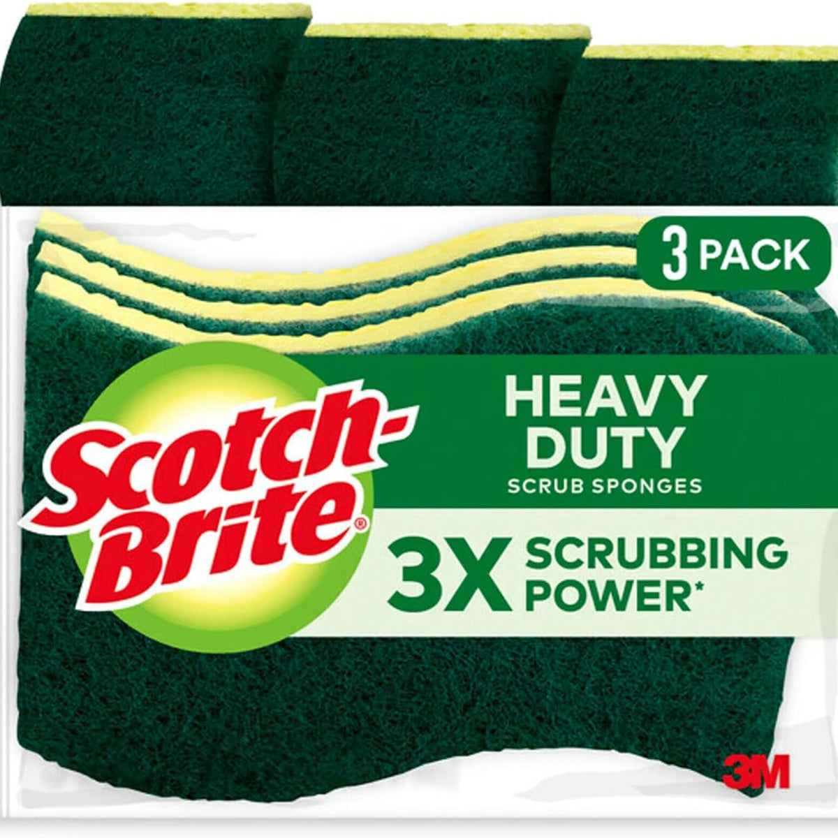 Scrub Sponges 3pk Scotch Brite