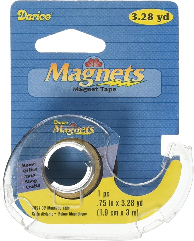 Magnet Tape 0.75in x 3.28yd | Craft Adhesive | Black | Darice