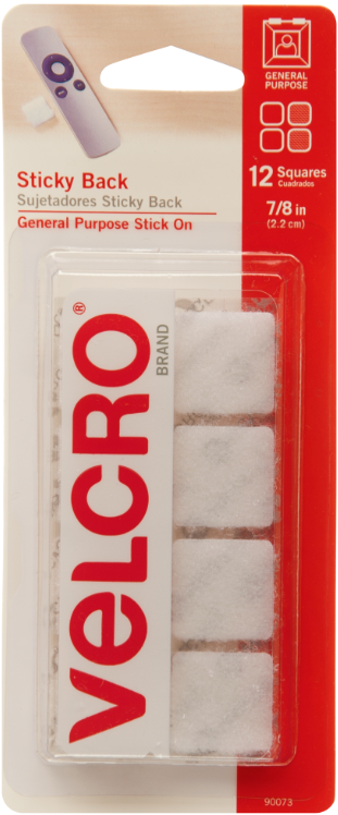 Velcro Squares 7/8" 12pk White – Table Top USA
