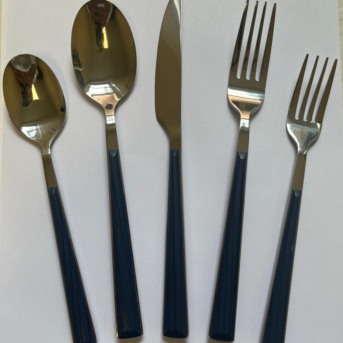 Navy Blue Cutlery Set 20PC Sequoia