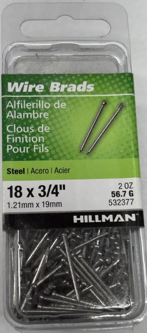 Wire Brads 3/4x18 Hillman