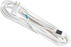 White Extension Cord 15FT Remote Control Switch PCE