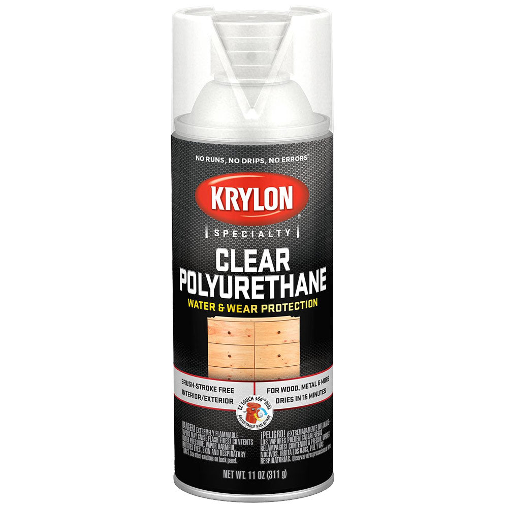 Krylon Clear Polyurethane Spray | K07005777 | 11 oz | Fast-Dry