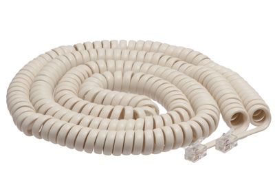 Phone Coil Cord 15FT Beige Trisonic