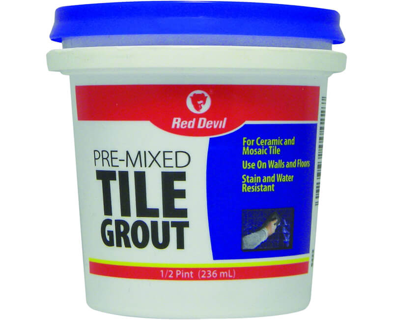 Tile Grout 1/2 Pint Red Devil – Table Top USA